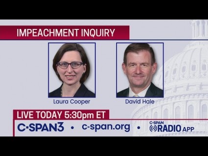LIVE STREAM: Laura Cooper And David Hale Testify In Impeachment Inquiry ...