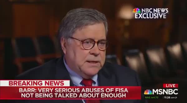 AG Barr Lies About IG Report To Pete Williams | Crooks and Liars
