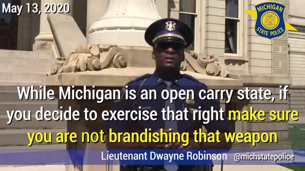 Michigan Police Will Arrest Anti-lockdown Protesters Who Brandish Guns ...
