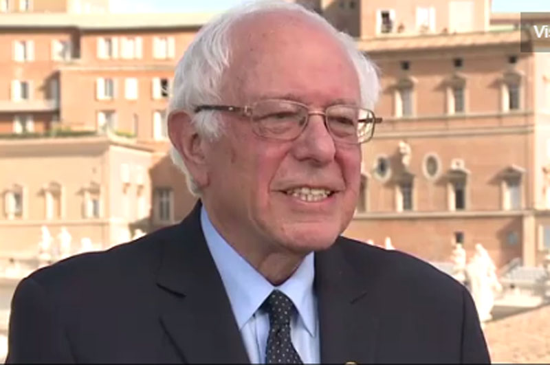Bernie Sanders Reflects On Brief Meeting With Pope Francis | Crooks and ...