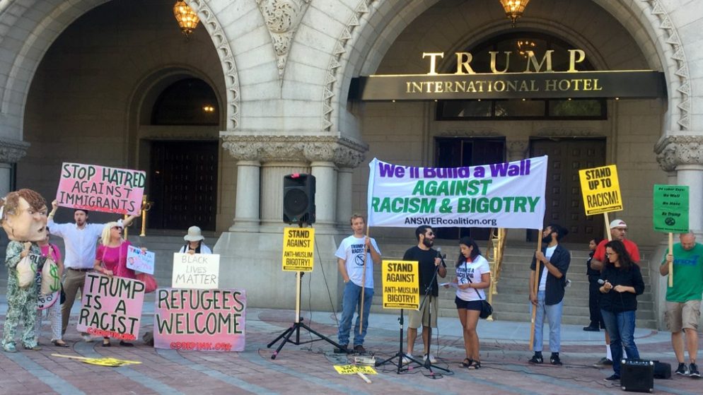 Donald Trump's Tacky D.C. Hotel Opens Early, Amid Protests | Crooks and ...