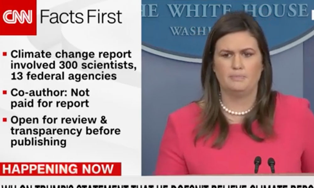 CNN Introduces 'Facts First' Box To Troll Sarah Sanders' Lies | Crooks ...