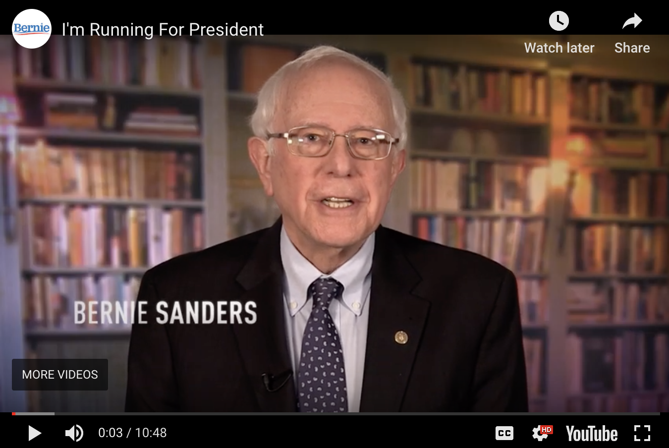 Bernie Sanders Enters The 2020 Presidential Race As A Democrat | Crooks ...