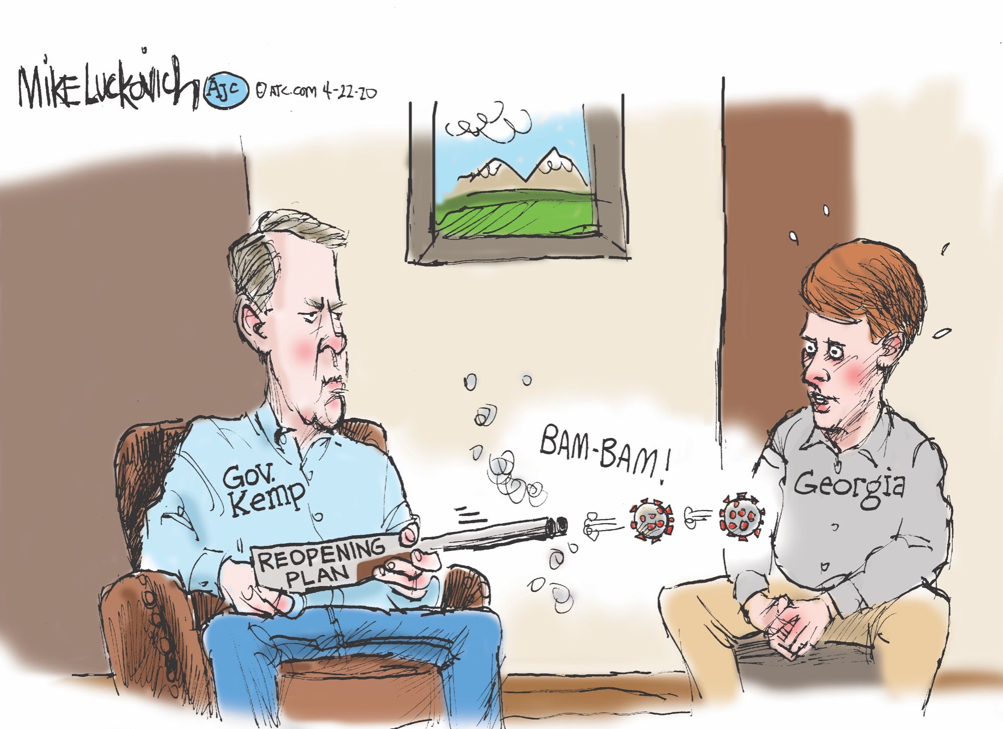Mike Luckovich: Both Barrels | Crooks and Liars
