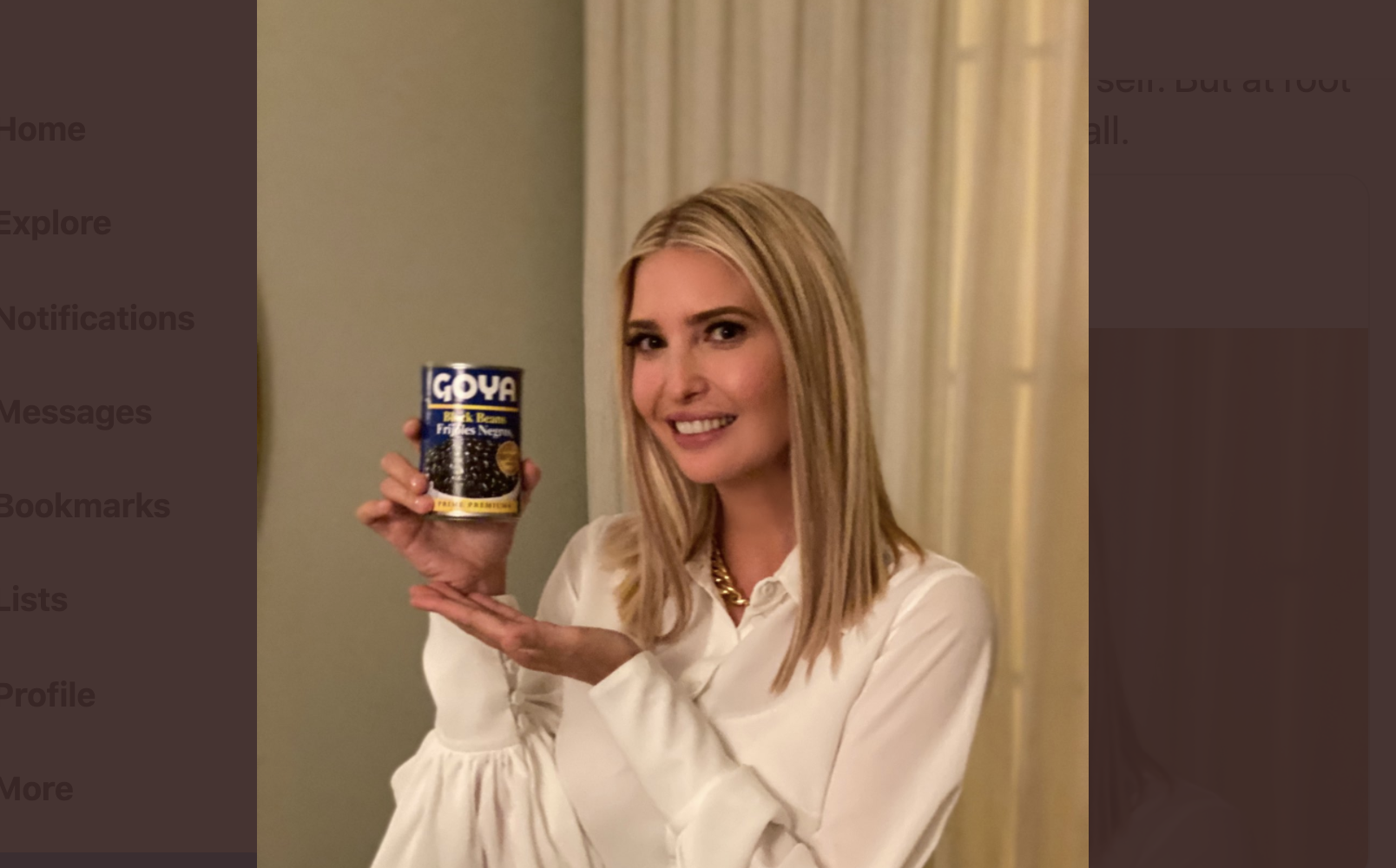 Ivanka Sells Goya Beans, Twitter Rejoices | Crooks and Liars