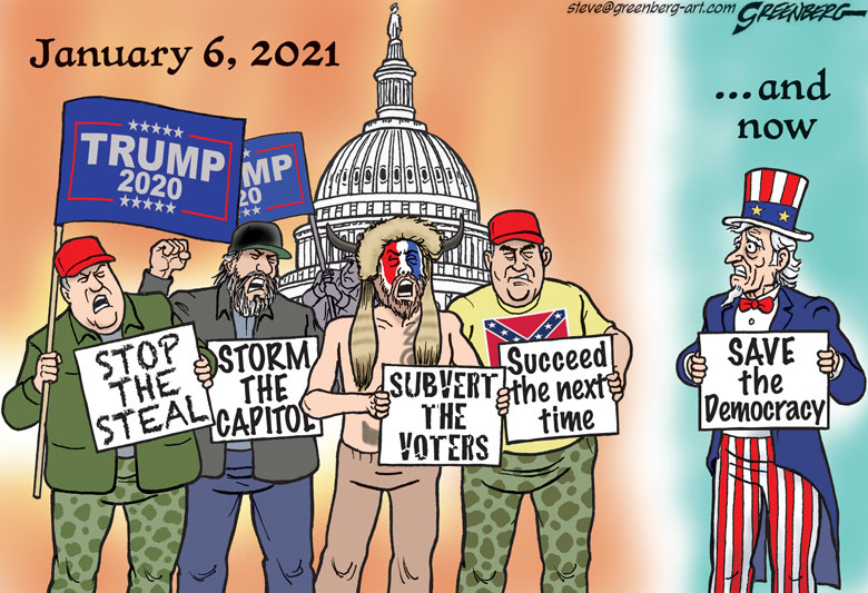 CARTOON: January 6, 2021 And Now | Crooks and Liars