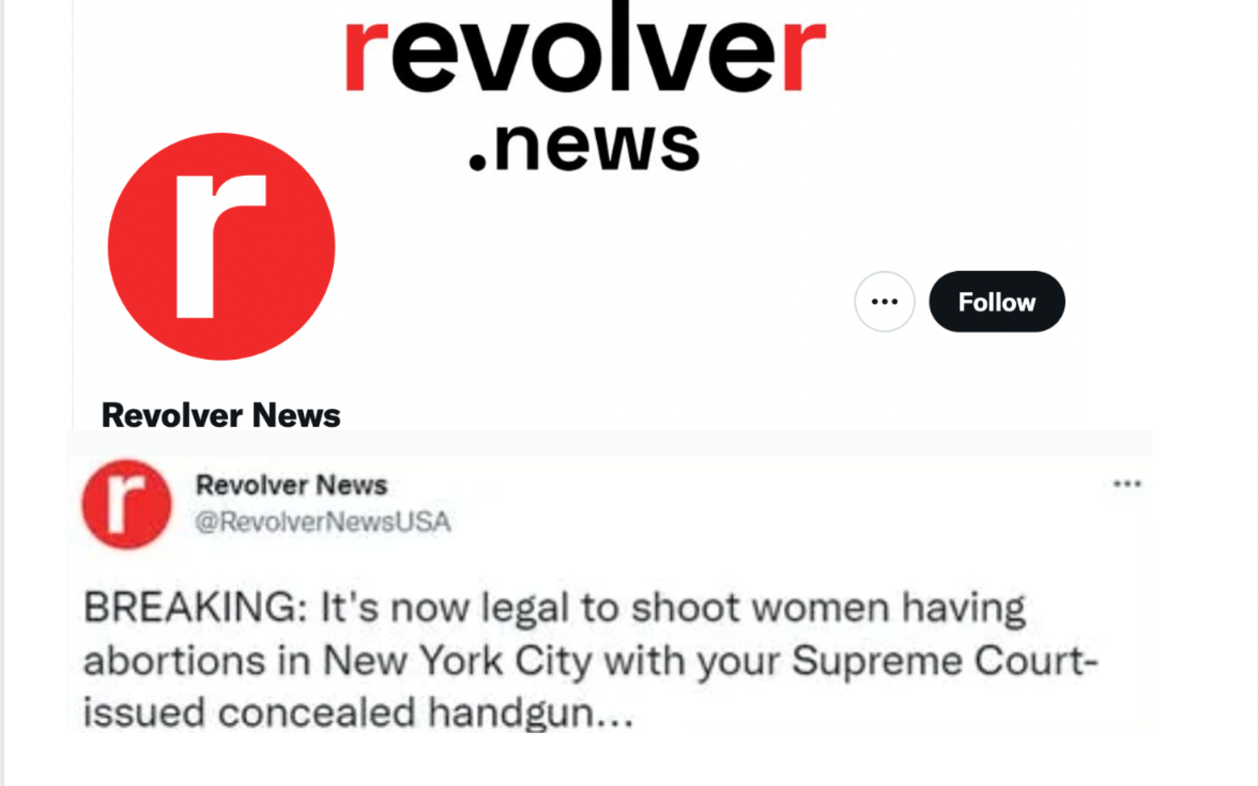 Right-Wing Site Tweets That It’s Now Legal To Shoot Women Having ...