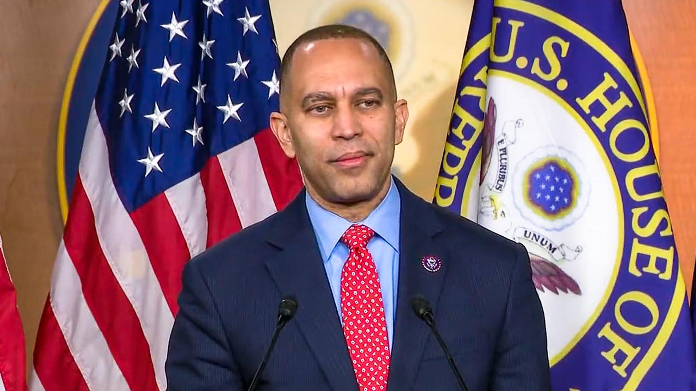 'How Did Republicans Let This Happen?' Jeffries Slams GOP For Santos ...