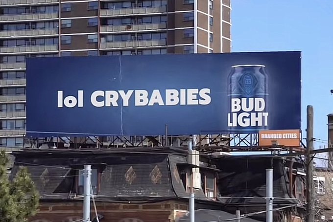 Bud Light's 'Lol CRYBABIES' Billboard Faked | Crooks and Liars