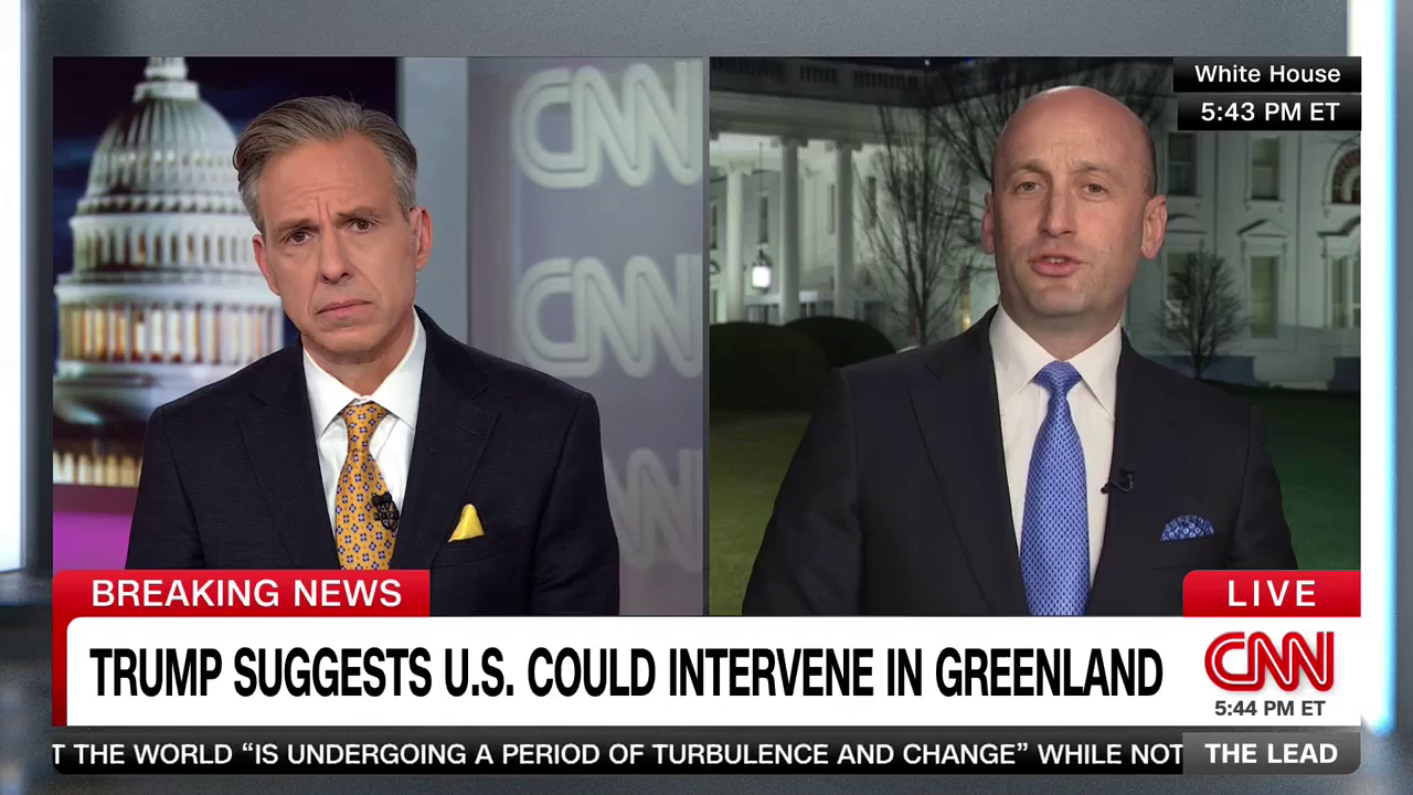 Stephen Miller Refuses To Rule Out Military Force Against Greenland